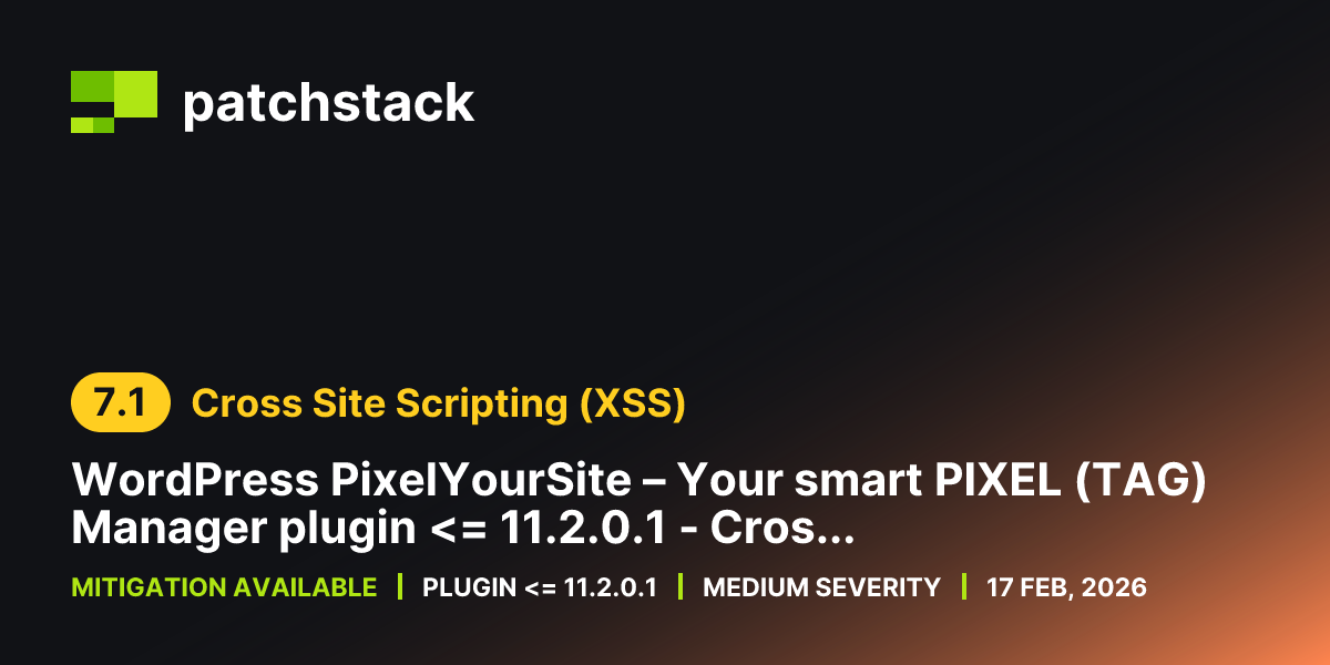 Cross Site Scripting (XSS) in WordPress PixelYourSite – Your smart ...
