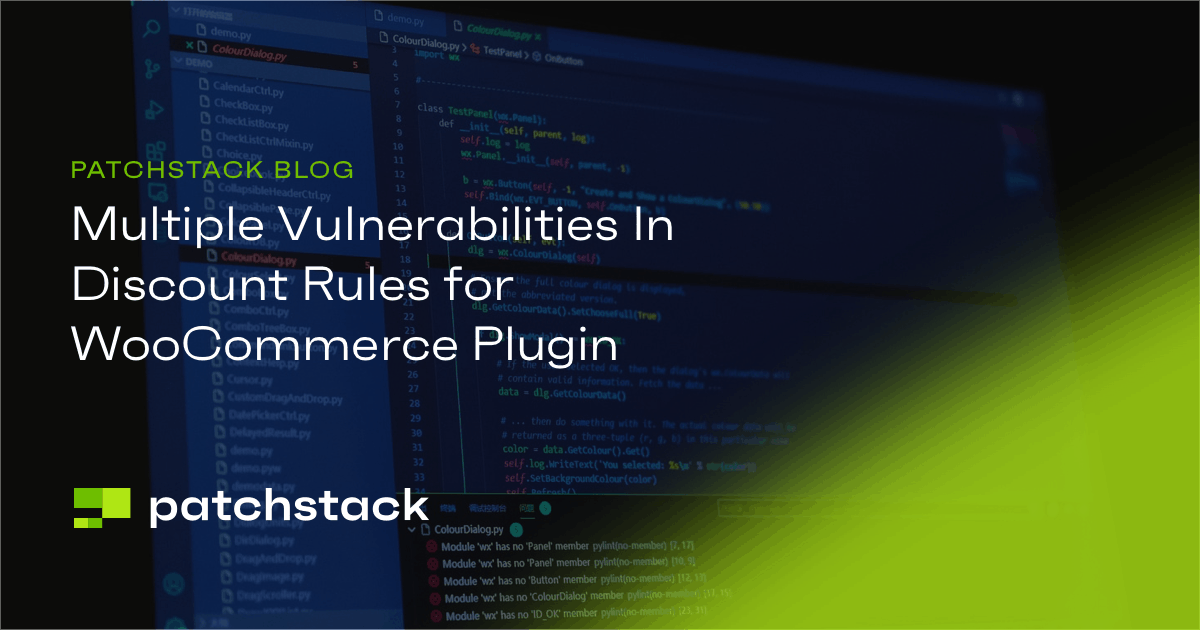 Multiple Vulnerabilities In Discount Rules for WooCommerce Plugin